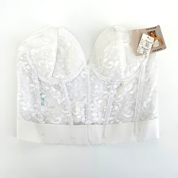 Carnival | Intimates & Sleepwear | Vtg Carnival Longline Bra 38b White ...